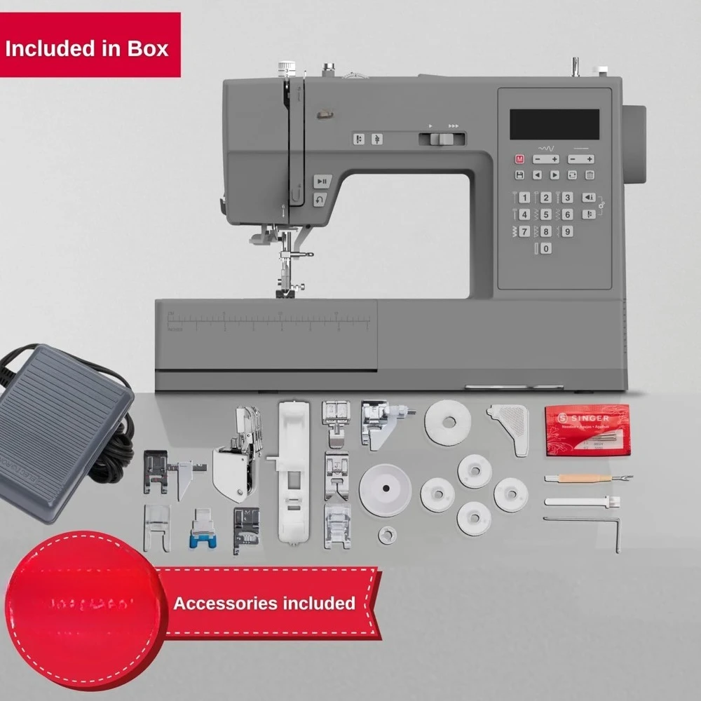 NEW Heavy Duty 6700C Computerized Sewing Machine w/Accessory Kit,Strong ...