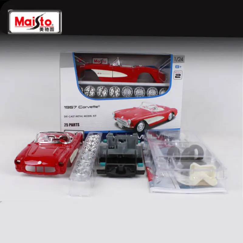 Assembly-Version-Maisto-1-24-Chevrolet-1957-Corvette-Alloy-Sports-Car ...