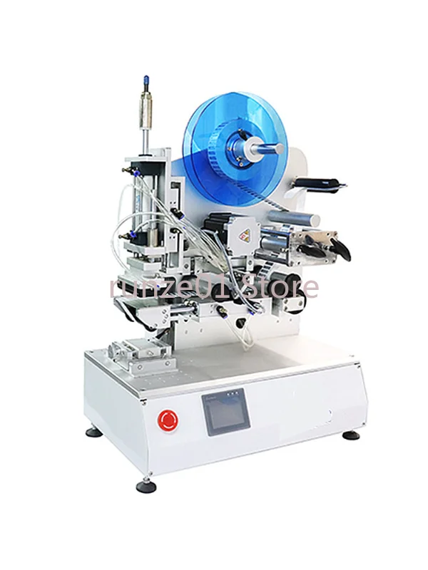 Labeling Machine Small Semi-automatic Desktop Flat Battery Card Tag ...