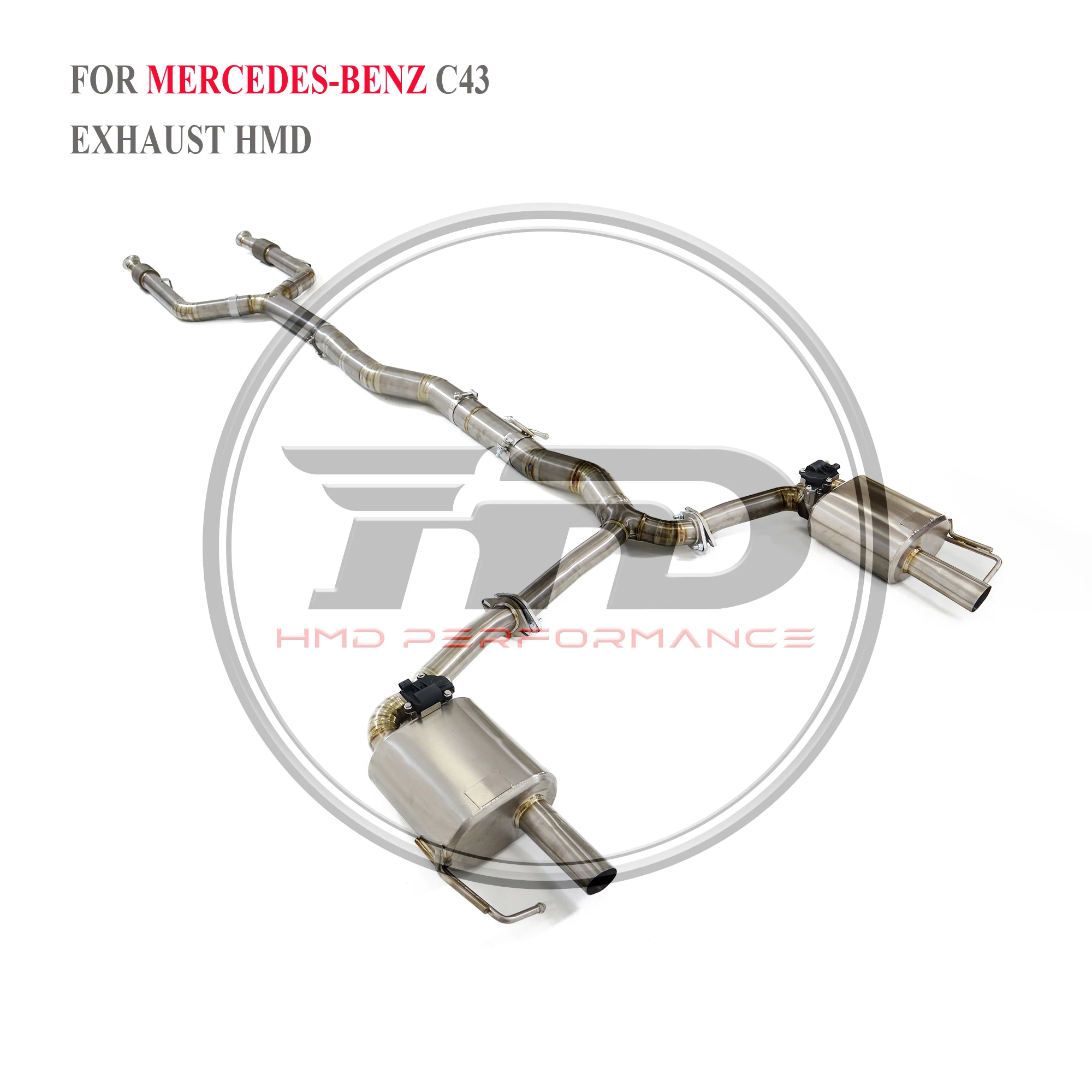 HMD-Titanium-Alloy-Exhaust-System-Performance-Catback-For-Mercedes-Benz ...