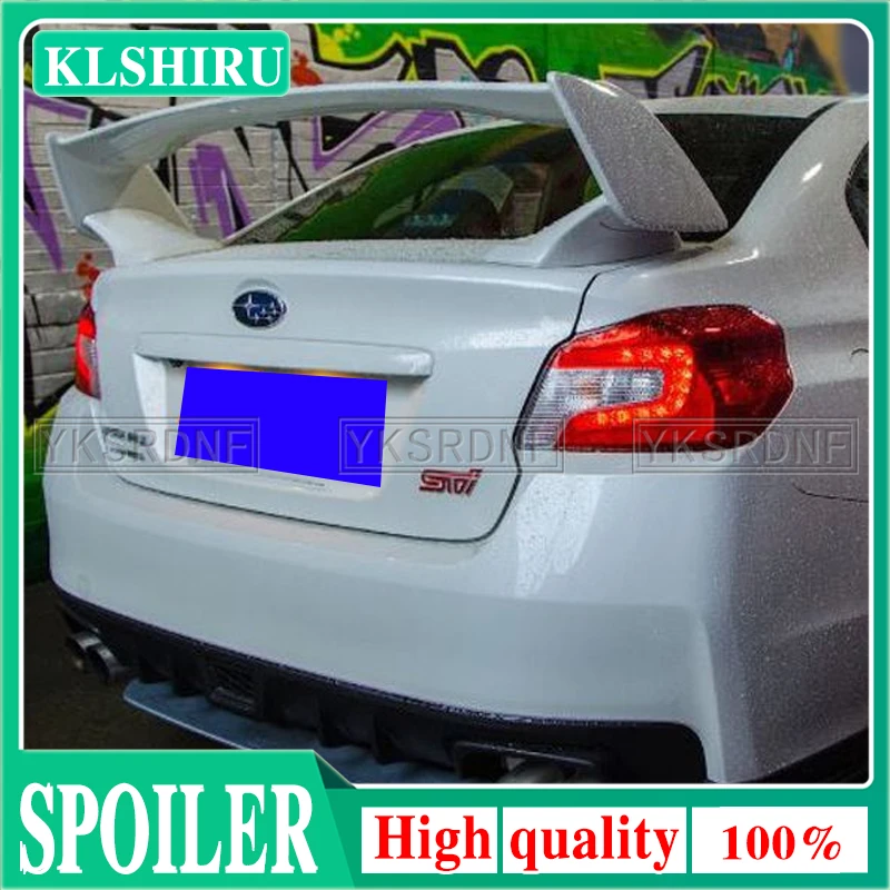 For 2007-2016 Subaru Impreza Wrx Sti Style Rear Trunk Spoiler High Quality Abs Material Car Rear ...