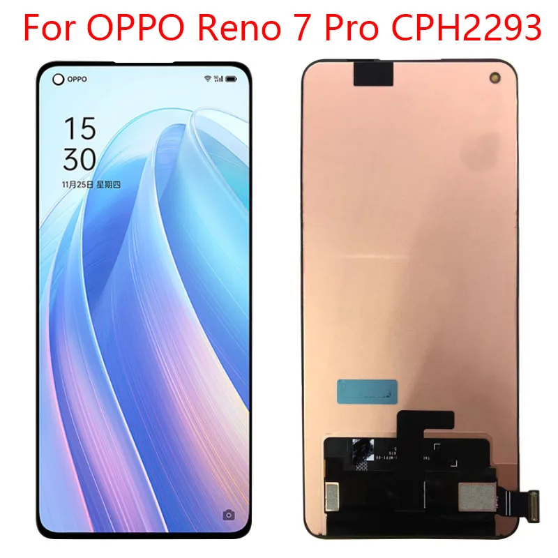 Original Amoled For Oppo Reno7 Pro 5G PFDM00 PFJM10 LCD Reno7 Pro 5G Display Screen Touch Panel ...