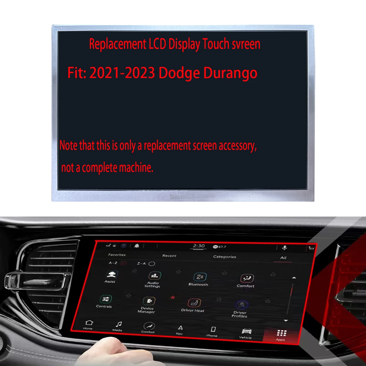 OEM Replacement radio Lcd Display And Touch screen 10.1Inch For 2021 ...