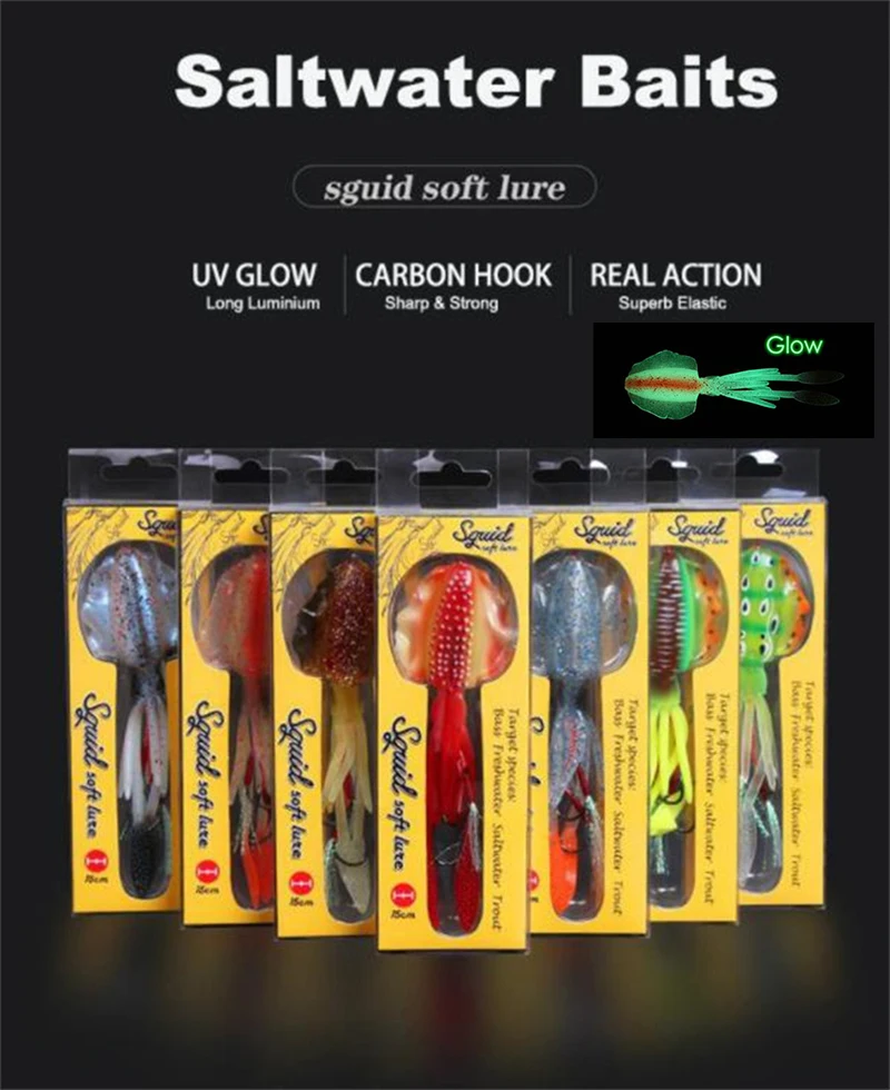2023 New Arrival 2g 7g 15g 20g 60g Glow in the dark silicone octopus ...