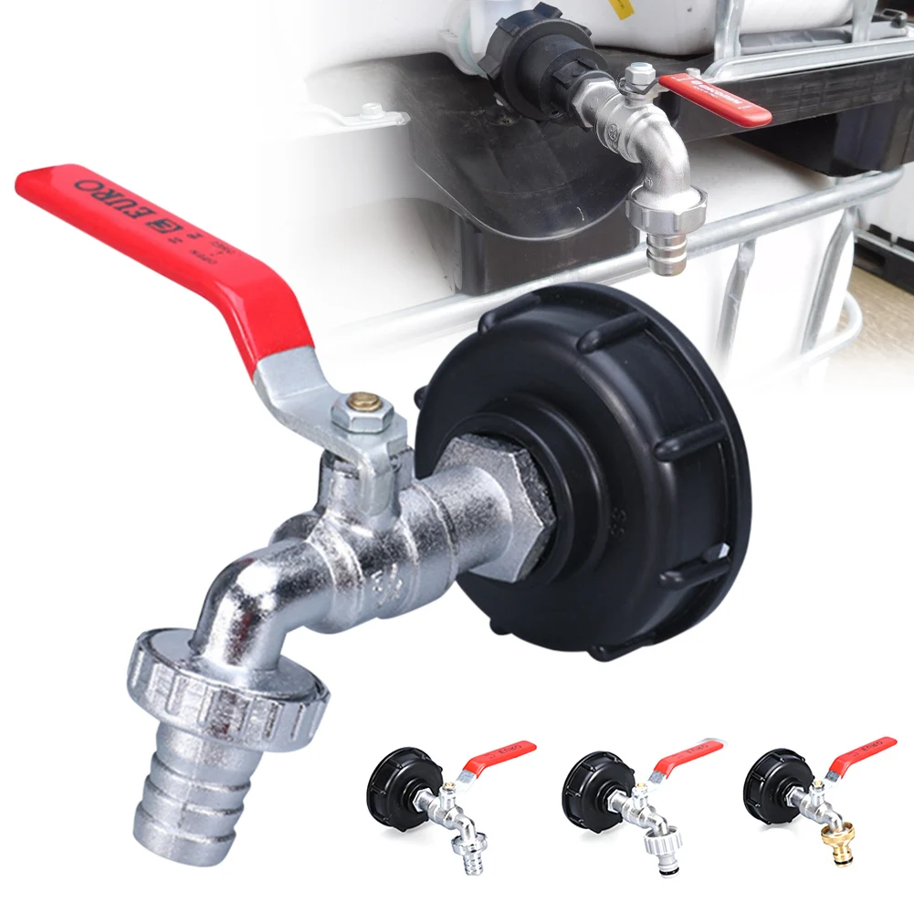 New IBC Tank Tap Adapter Coarse Thread Garden Quick Connect Faucet ...