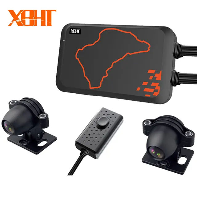 Motorcycle Driving Recorder GPS Motorcycle Video Recorder Rear View ...
