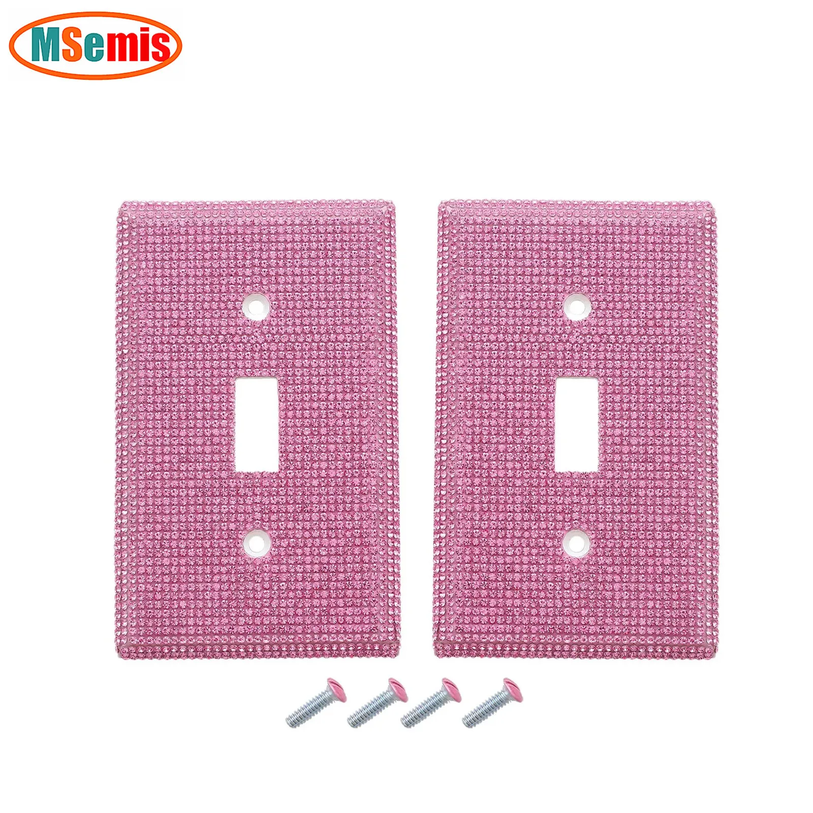 2Pcs-Shiny-Rhinestones-Outlet-Covers-Wall-Plate-Cover-Switch-Cover ...