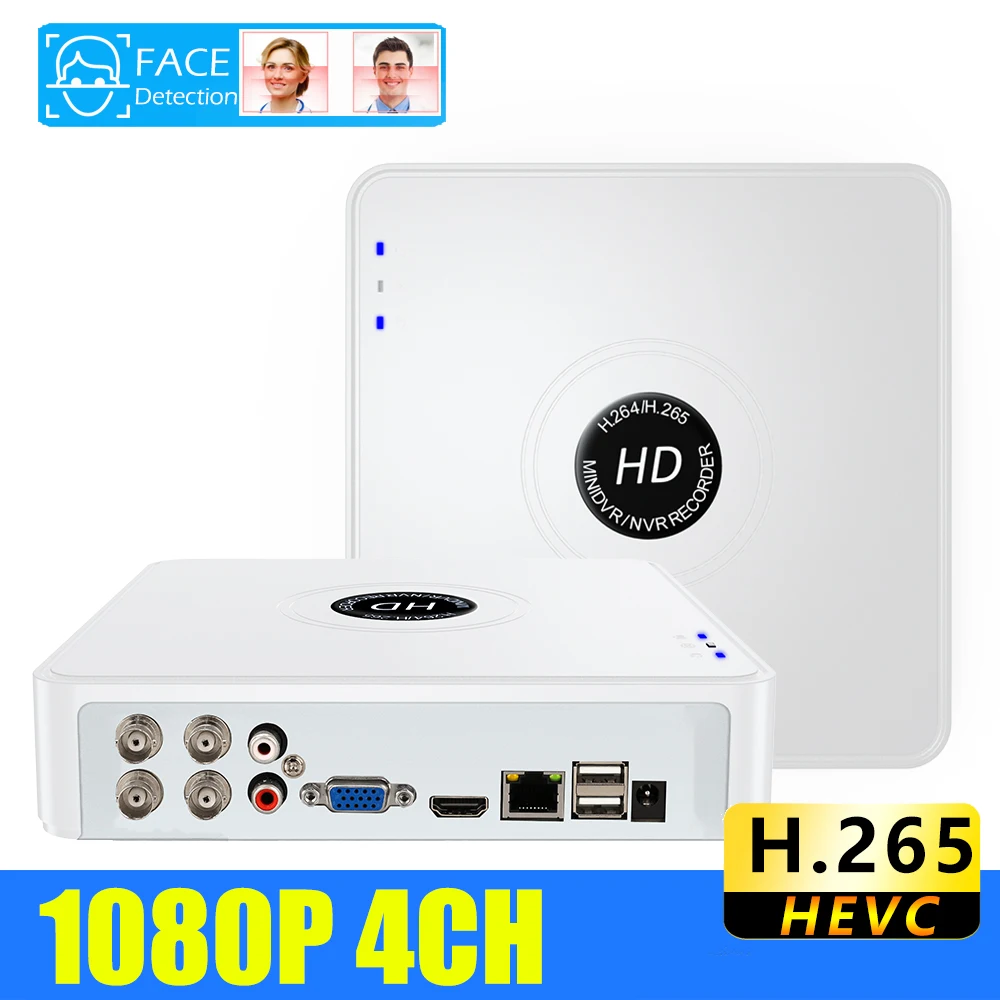 Xmeye Pro CCTV DVR 하이브리드 4CH 1080N 5 IN 1 AHD CVI TVI CVBS 1080P 보안 DVR ...