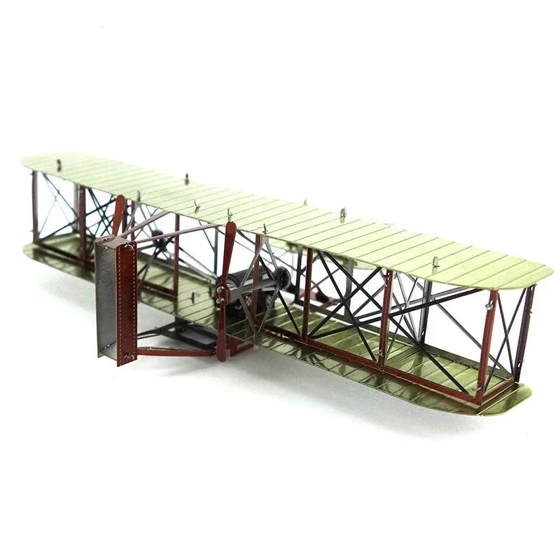 Wright-Brothers-Biplane-Airplane-3D-Metal-Puzzles-The-First-Aircraft ...