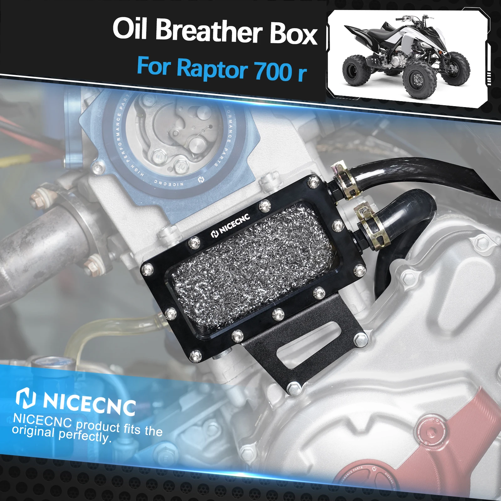 ATV-For-Yamaha-Raptor-700-700R-2006-2023-Oil-Breather-Vent-Box-Blow ...