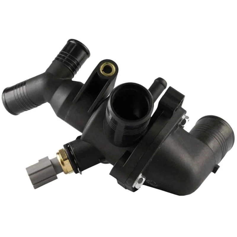 1-Piece-Thermostat-Housing-Temp-Sensor-Black-ABS-For-VW-Golf-Mk4-1-6 ...