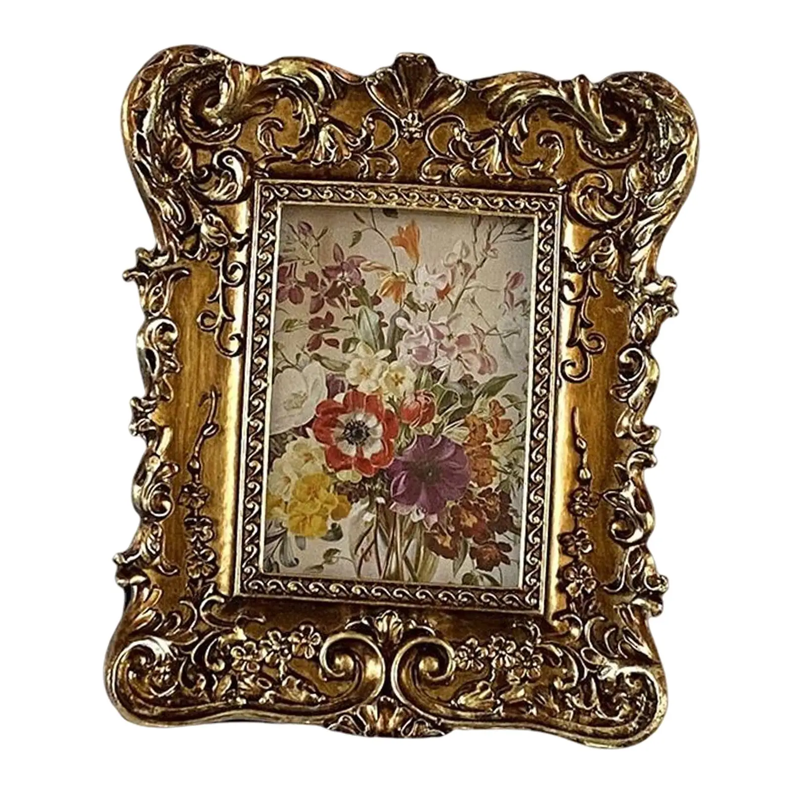 Country-Style-Photo-Frame-Photo-Holder-Tabletop-Wall-Mounting-Resin ...