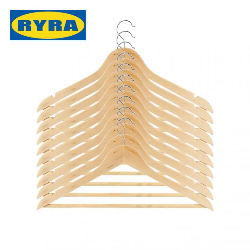 Percha redonda de Metal para ropa, perchas de madera maciza para ...