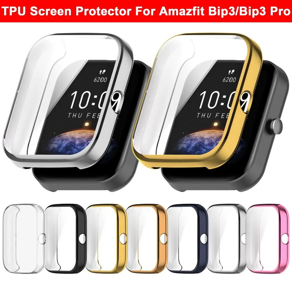 New-Full-Coverage-Frame-Smart-Watch-Case-Cover-TPU-Screen-Protector ...