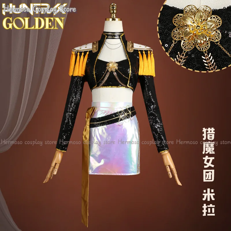 Kpop Demon Hunters Merch Kpop-demon Hunter Rumi Cosplay Costume Golden ...