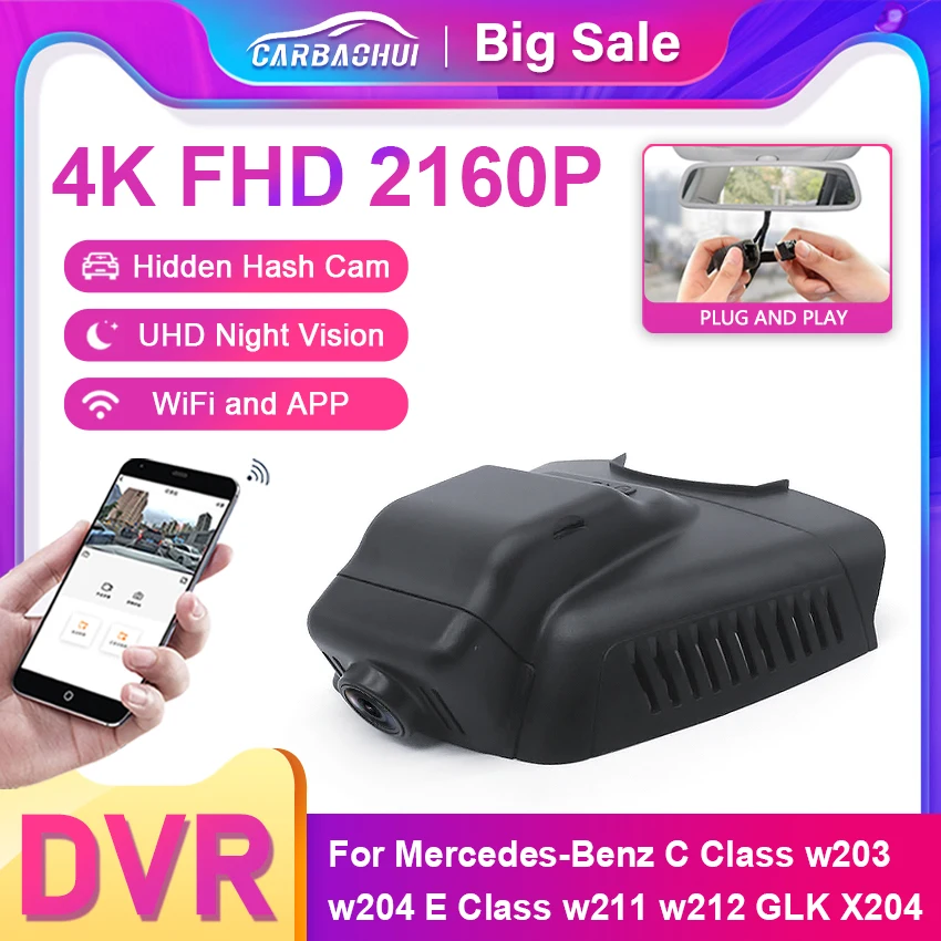 New Plug and Play Wifi Car Dvr Dash Cam Camera for Mercedes Benz C ...