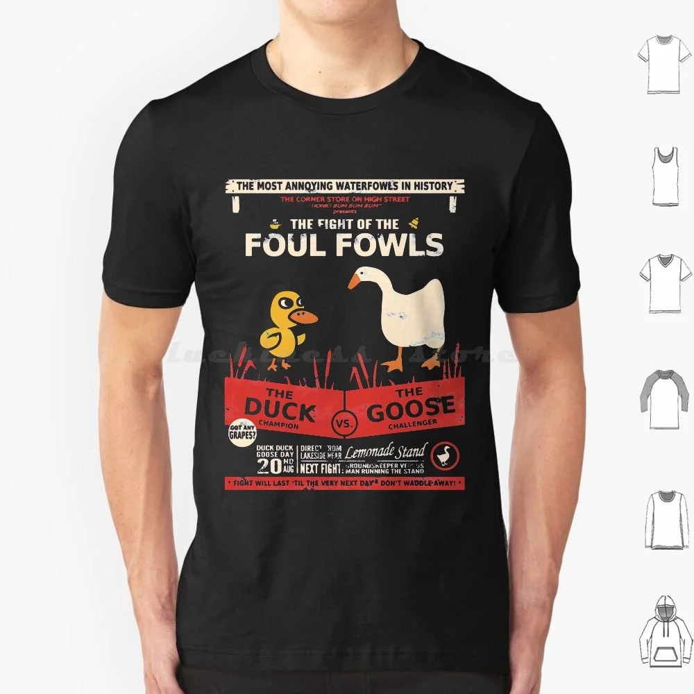 Foul Fowls T Shirt Big Size 100% Cotton Goose Animals Battle Birds ...