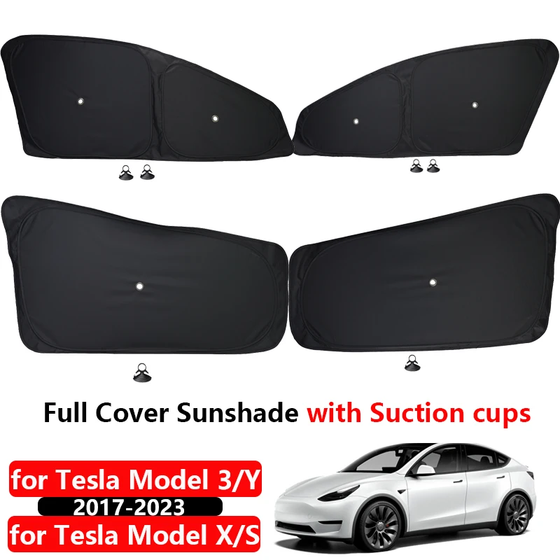 for Tesla Model 3 Y X S Sun Shade 2017-2023 Front Side Window Custom ...