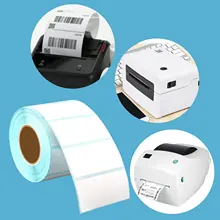 Direct Thermal Removable Blank Labels Rectangle Self-adhesive Writable ...