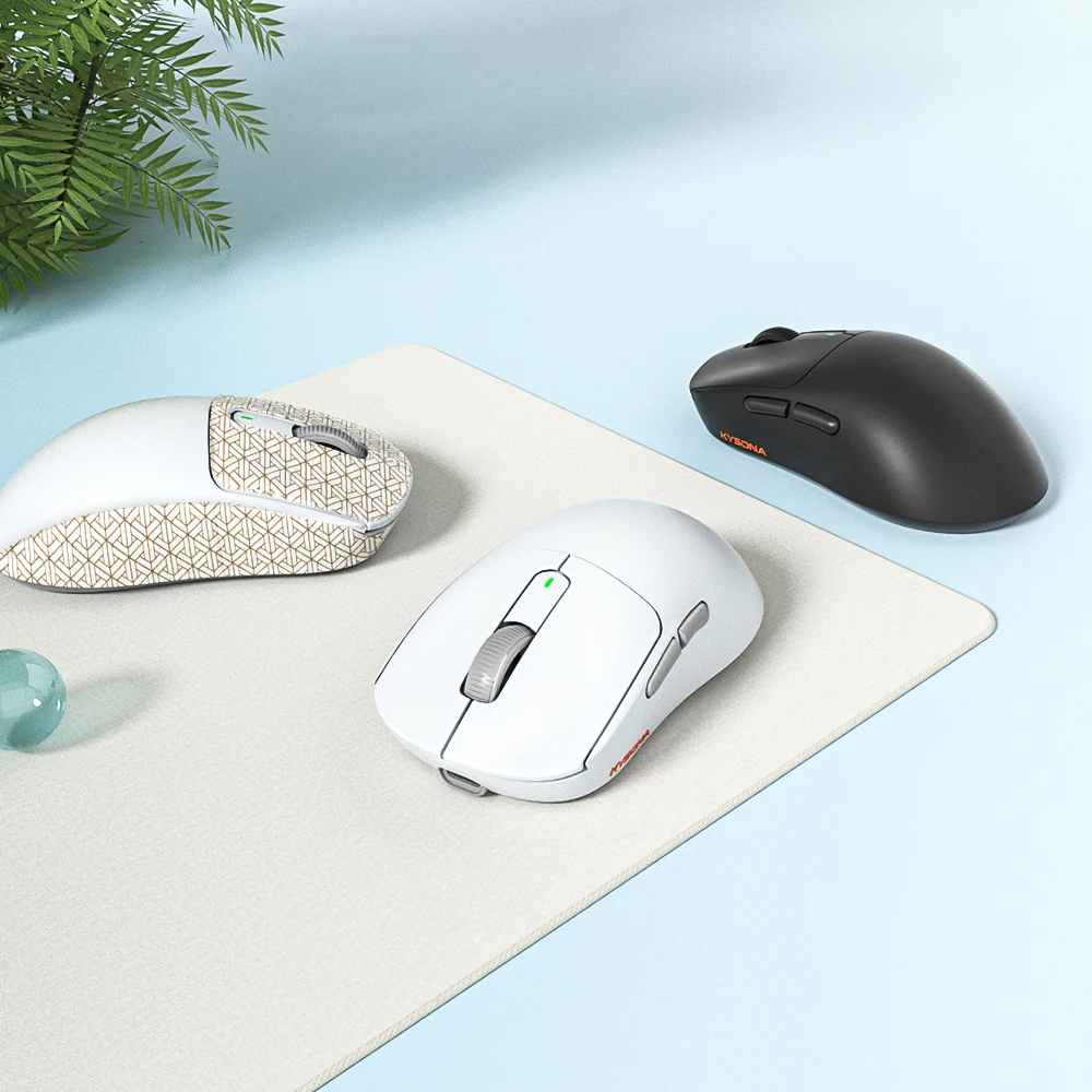 Kysona M600paw3395 White Wireless Gaming Esports Mouse 55g, 49% OFF