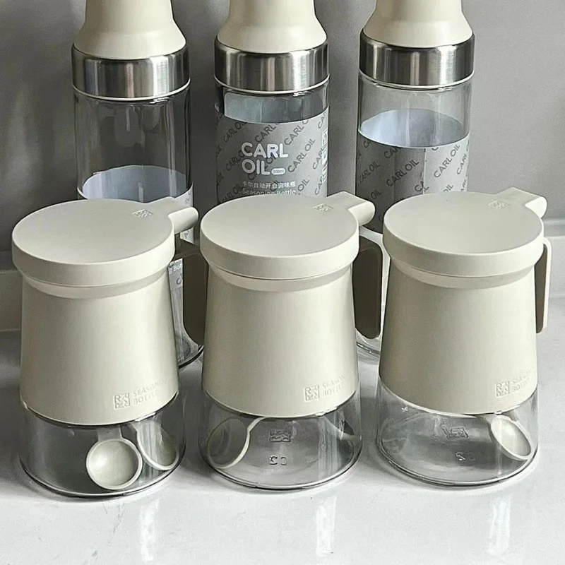 Kitchen-Quantitative-Seasoning-Jar-Combination-Suit-Control-Salt-Bottle ...