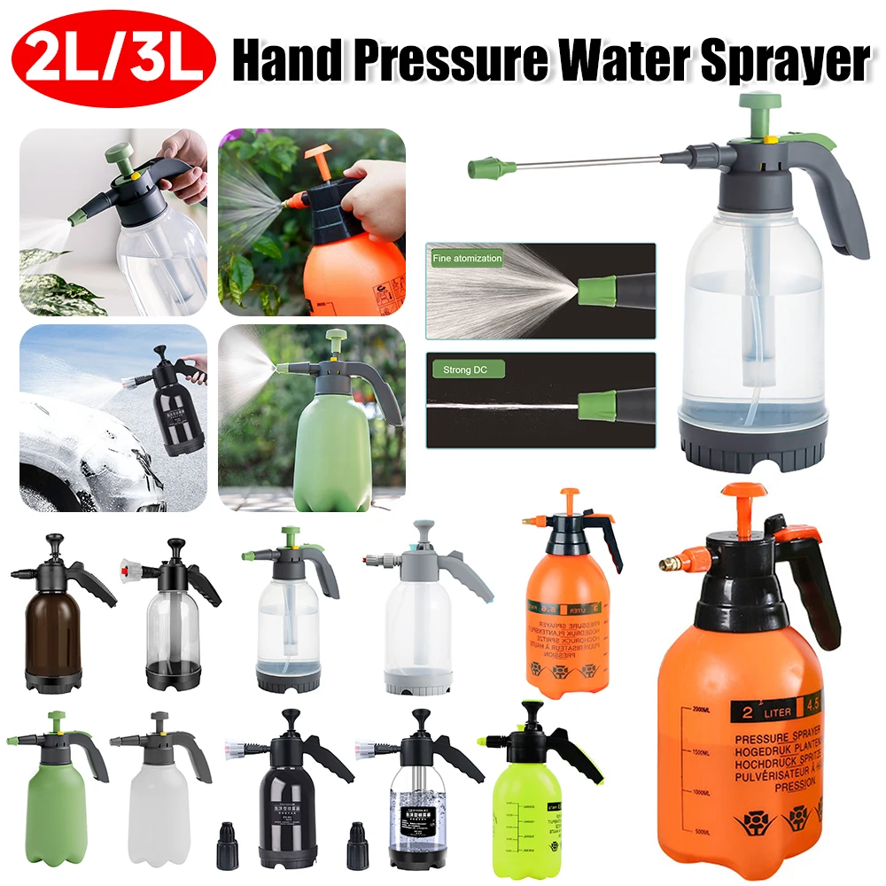 2L Hand Pressure Garden Sprayer Adjustable Air Pump Water Sprayer Plant ...