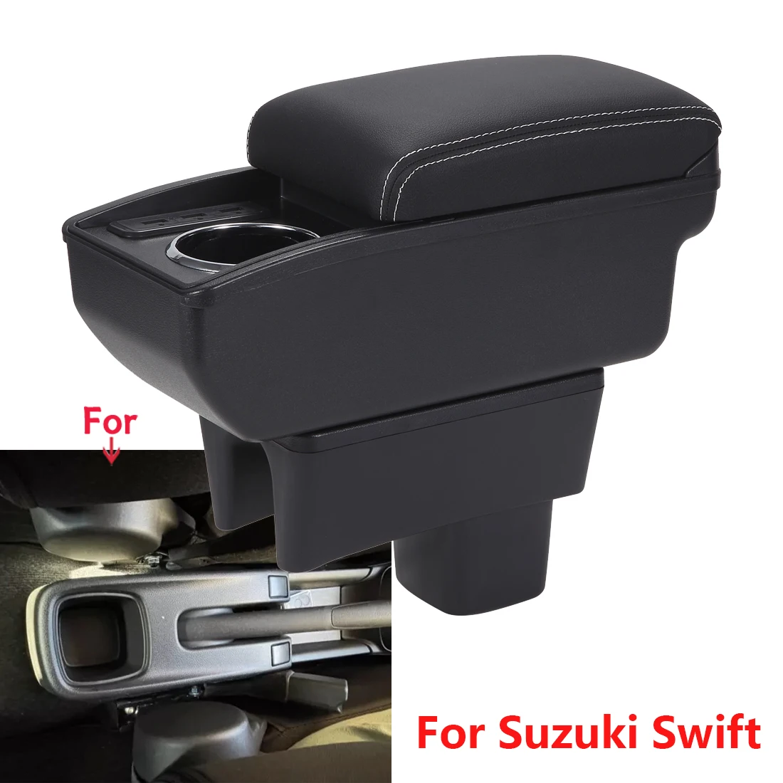 For Suzuki Swift Armrest Box For Suzuki Swift Car Armrest Accessories ...