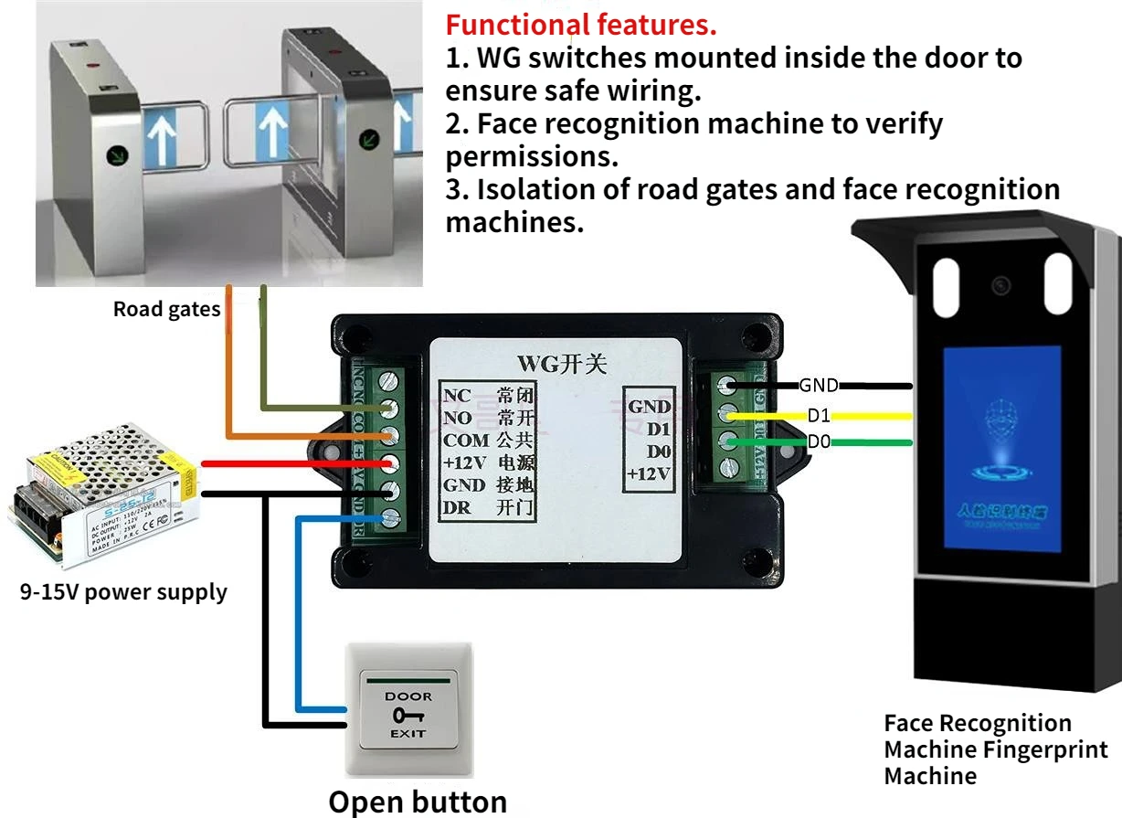 Wiegand-Switch-Wiegand-Output-to-Relay-WG-Relay-Adapter-Module-WG-to ...