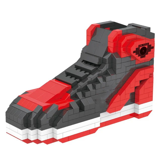 Mini Sports Basketball Shoes Building Blocks DIY Assembly Bricks ...