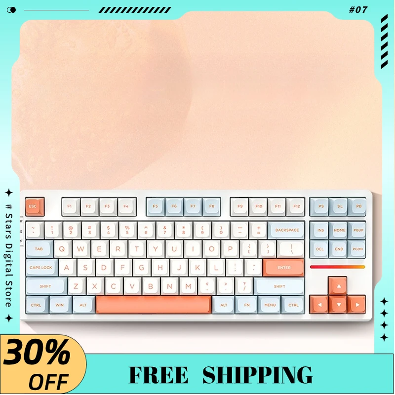 VGN-V87-Mechanical-Wired-Keyboard-Kit-Three-Mode-RGB-Customized-Hot ...