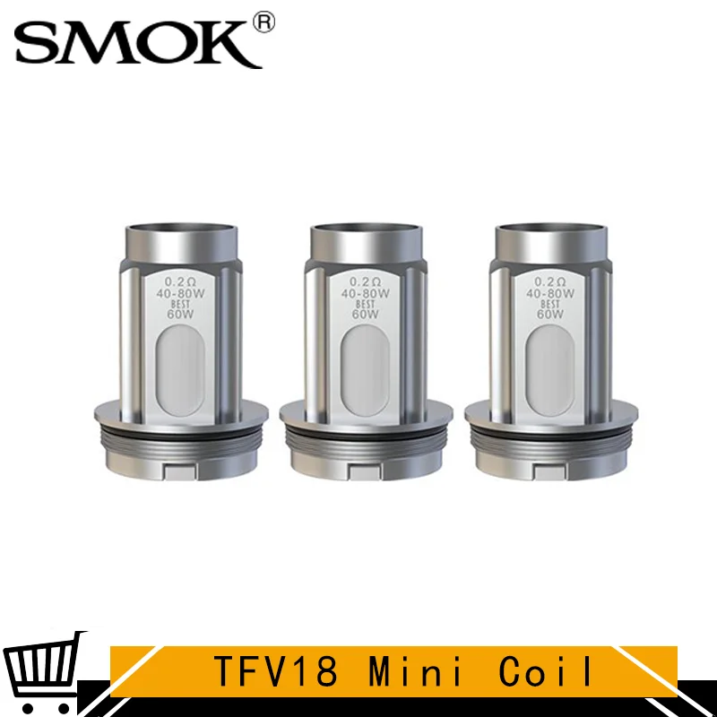 Original SMOK TFV18 Mini Coil V18 Dual Mesh 0.15ohm Meshed 0.2ohm/0 ...