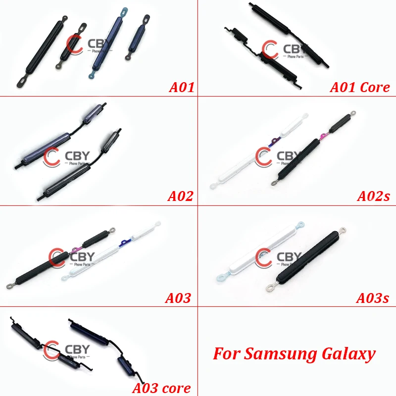 For Samsung Galaxy A01 A02 A02S A03 A03S A01 Core A03 Core Volume Power ...