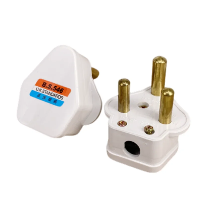 New 5A 15A India South africa Wiring power cord plug BS546 removable ...