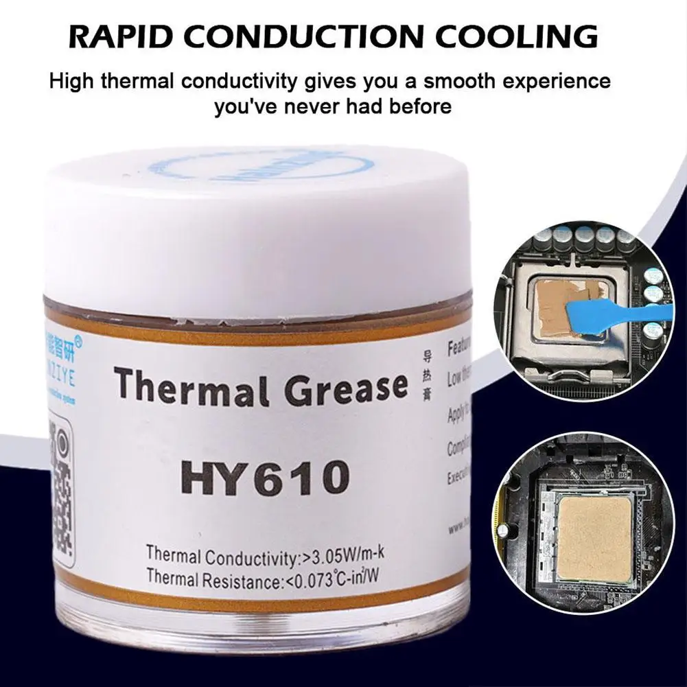 1-PCS-10g-HY510-610-710-CPU-Thermal-Grease-Compound-Paste-Conductive ...