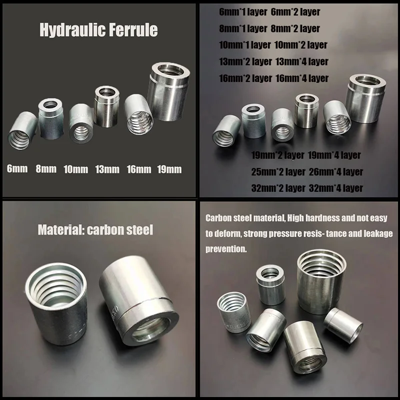 Hose-Endings-Hydraulic-Ferrule-6mm-32mm-No-Skiving-Crimp-Ferrules-Joint ...