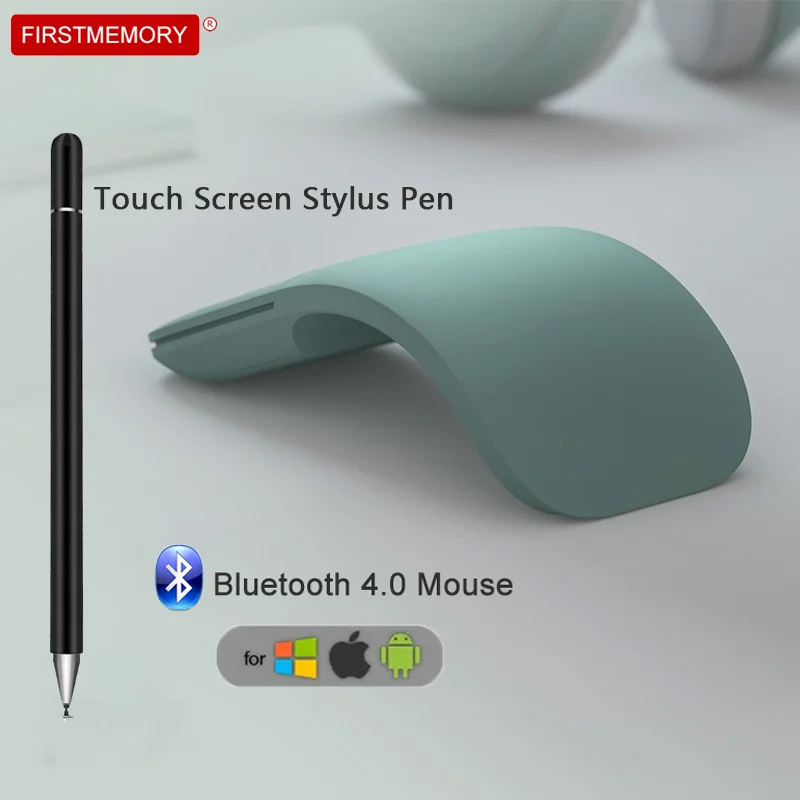 Folding-Bluetooth-4-0-Mouse-Laser-Wireless-Arc-Touch-Mice-Ergonomic ...