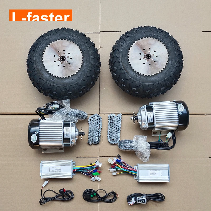 48V 1000W 1500W Brushless Geared Motor Chain Drive Kit 14.5 Inch Air ...