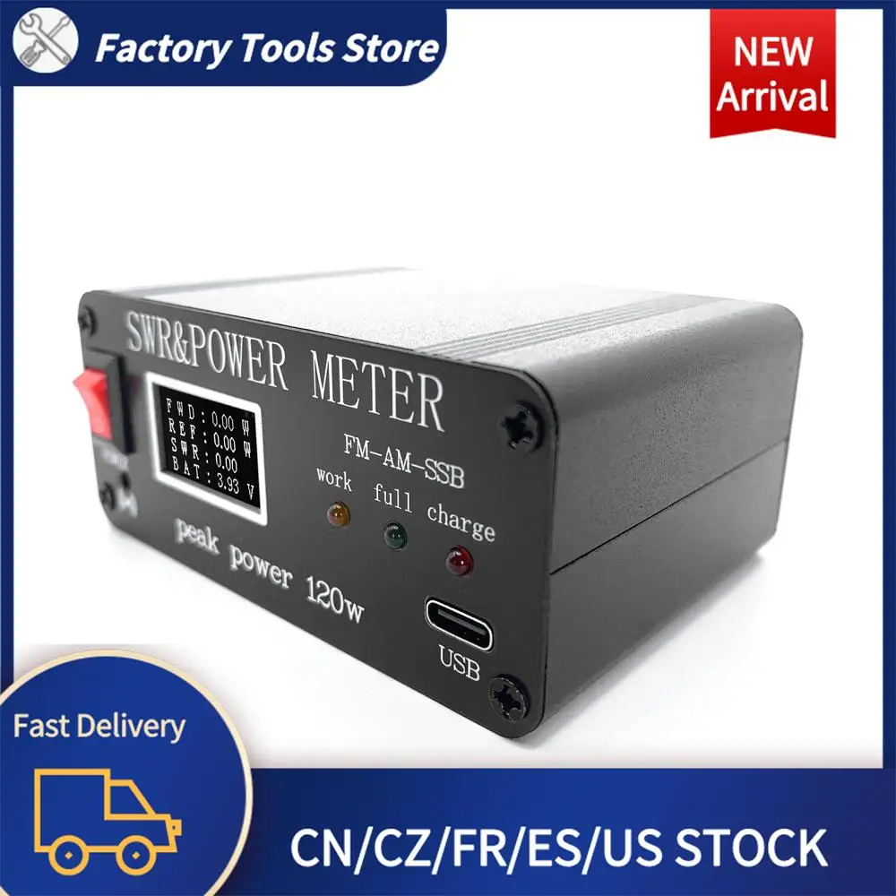 1-8MHz-50MHz-0-5W-120W-SWR-HF-Short-Waves-Standing-Waves-Meter-Power ...