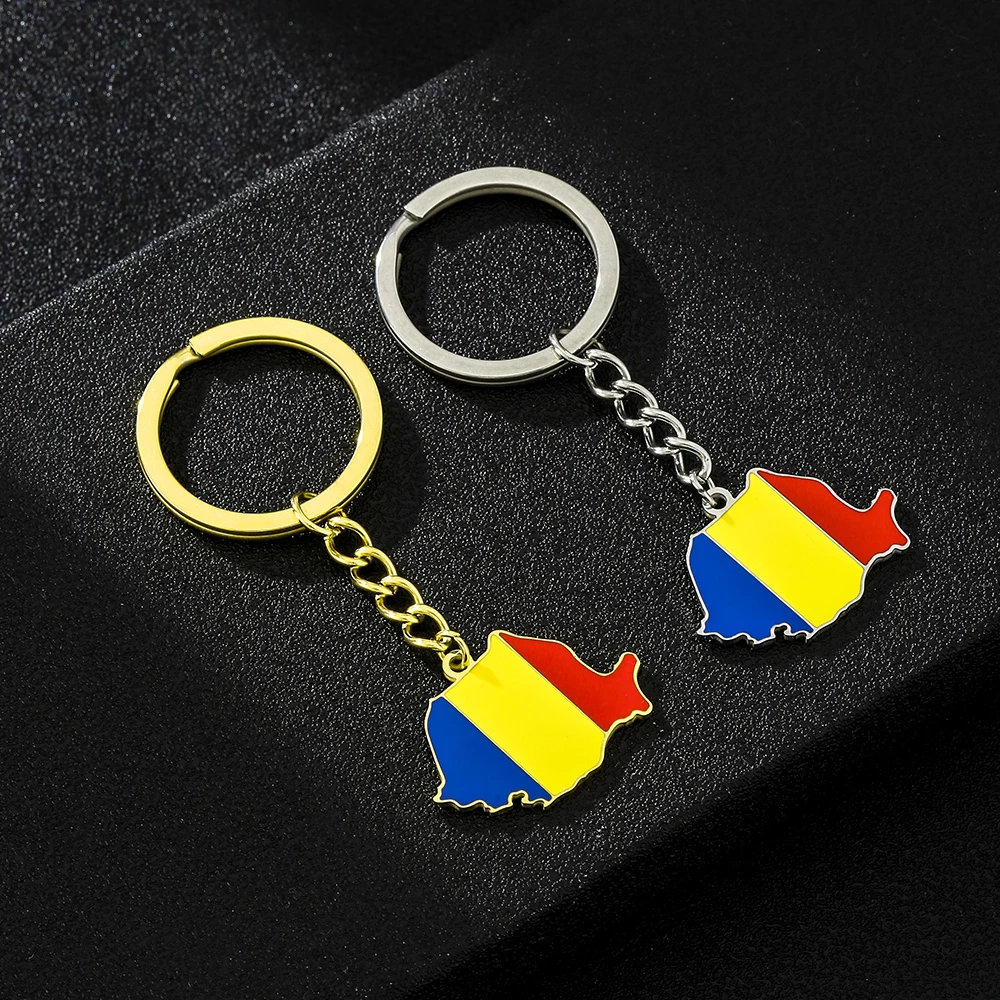 Fashion-Romania-Map-Flag-Key-Chain-Stainless-Steel-Men-Women-Key-Ring ...