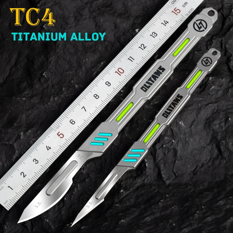 Titanium Alloy Paper Cutting Tool | Scalpel Knives Stainless Steel - Tc4 Titanium - Aliexpress
