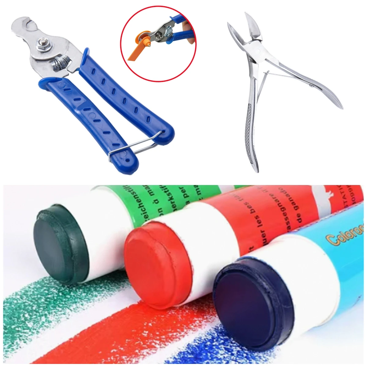 Pig Ear Tag Cutting Pliers Kit Piglet Tooth Removing Pliers Sheep ...