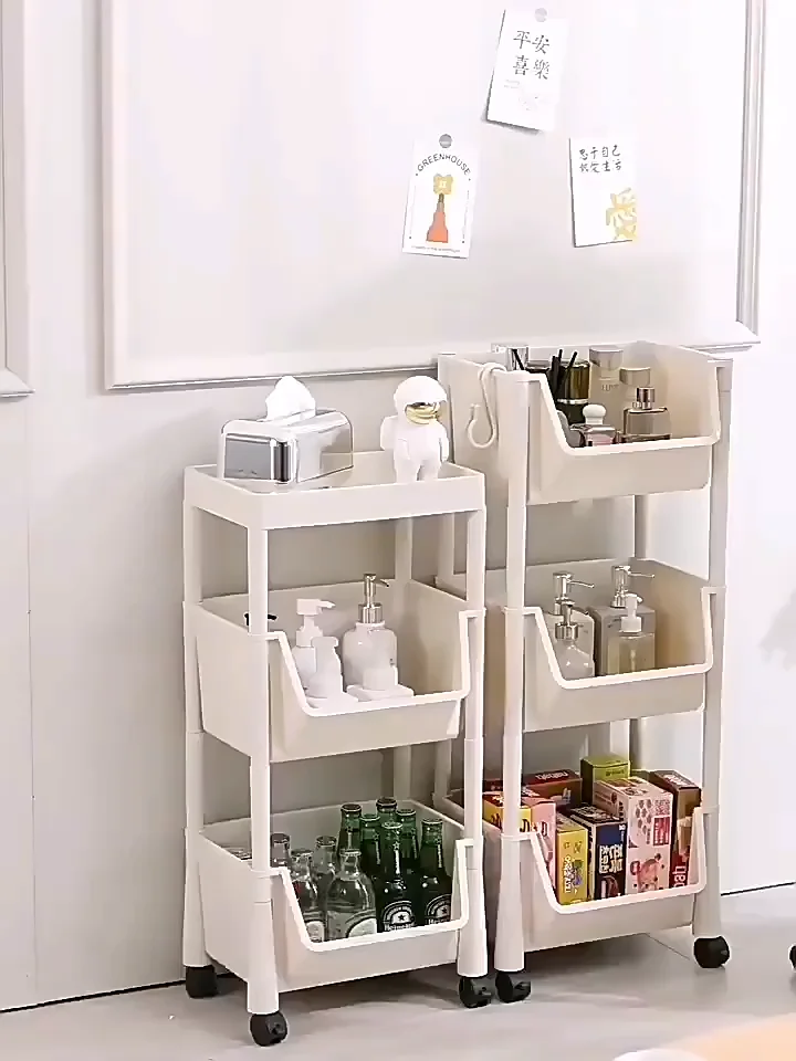 bookshelf floor rack children's toy storage reading 1 & 3-layer rack ...