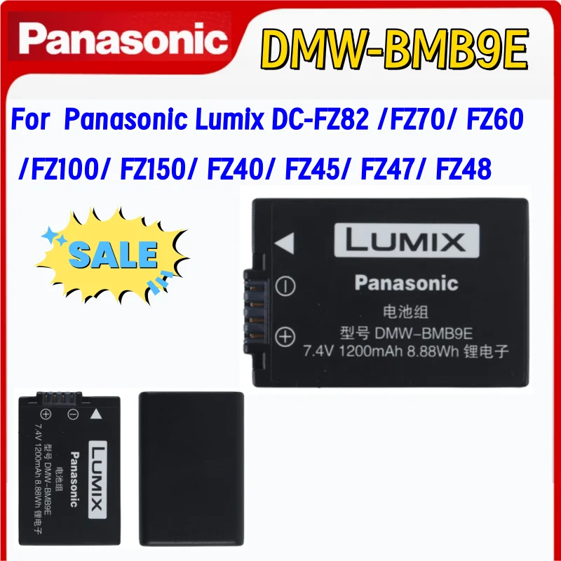 Original DMW-BMB9E DMW BMB9 BMB9E Battery for Panasonic Lumix DC-FZ82 ...