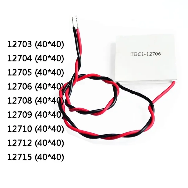 2 Pcs Peltier Module For DIY 2pcs TEC1-12705 Peltier Module - 12V ...