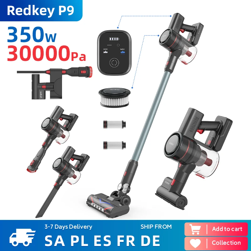 Redkey-P9-Cordless-Vacuum-Cleaner-30Kpa-8-in-1-Wireless-Vacuum-350W ...