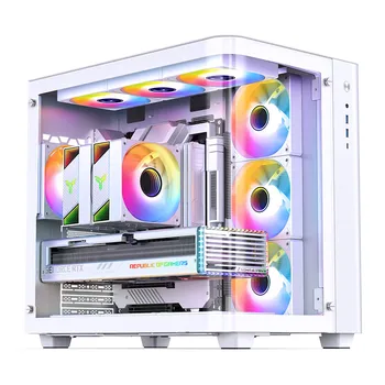 JONSBO TK-3 ITX/M-ATX/Case Curved Sea View Room ATX Power Chassis PC ...