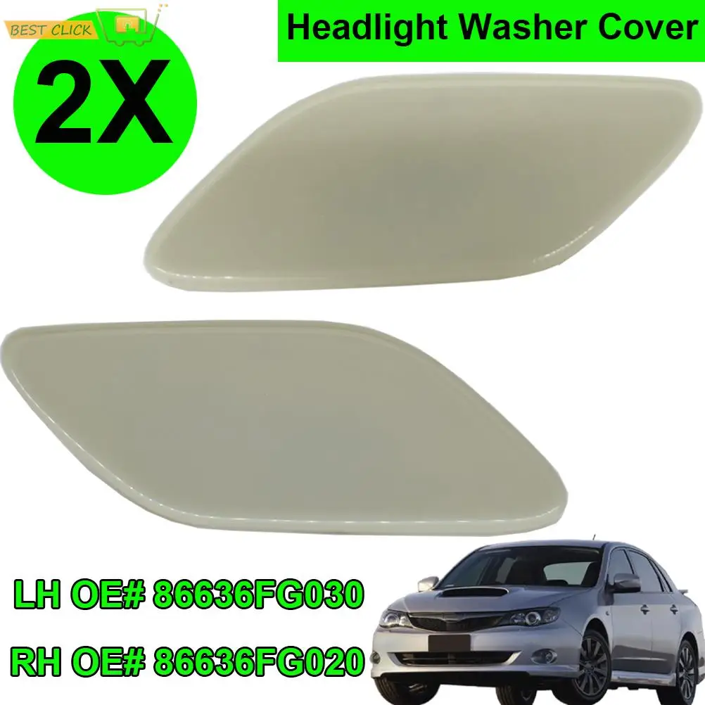 Headlight Washer Nozzle Cover Headlamp Water Spray Jet Cap For Subaru ...