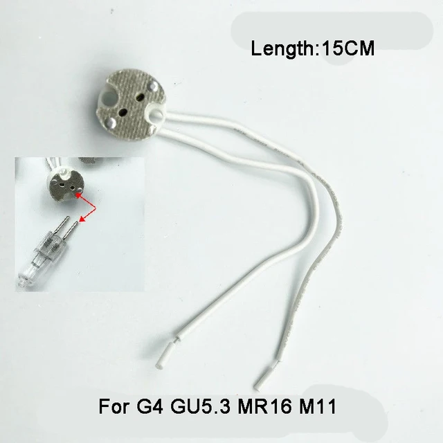 Douille pour ampoule G4, G9, G10, GU5.3, MR16, MR11
