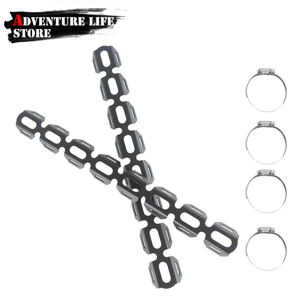 Motorcycle-Exhaust-Muffler-Pipe-Leg-Heat-Shield-Cover-Heel-Guard ...