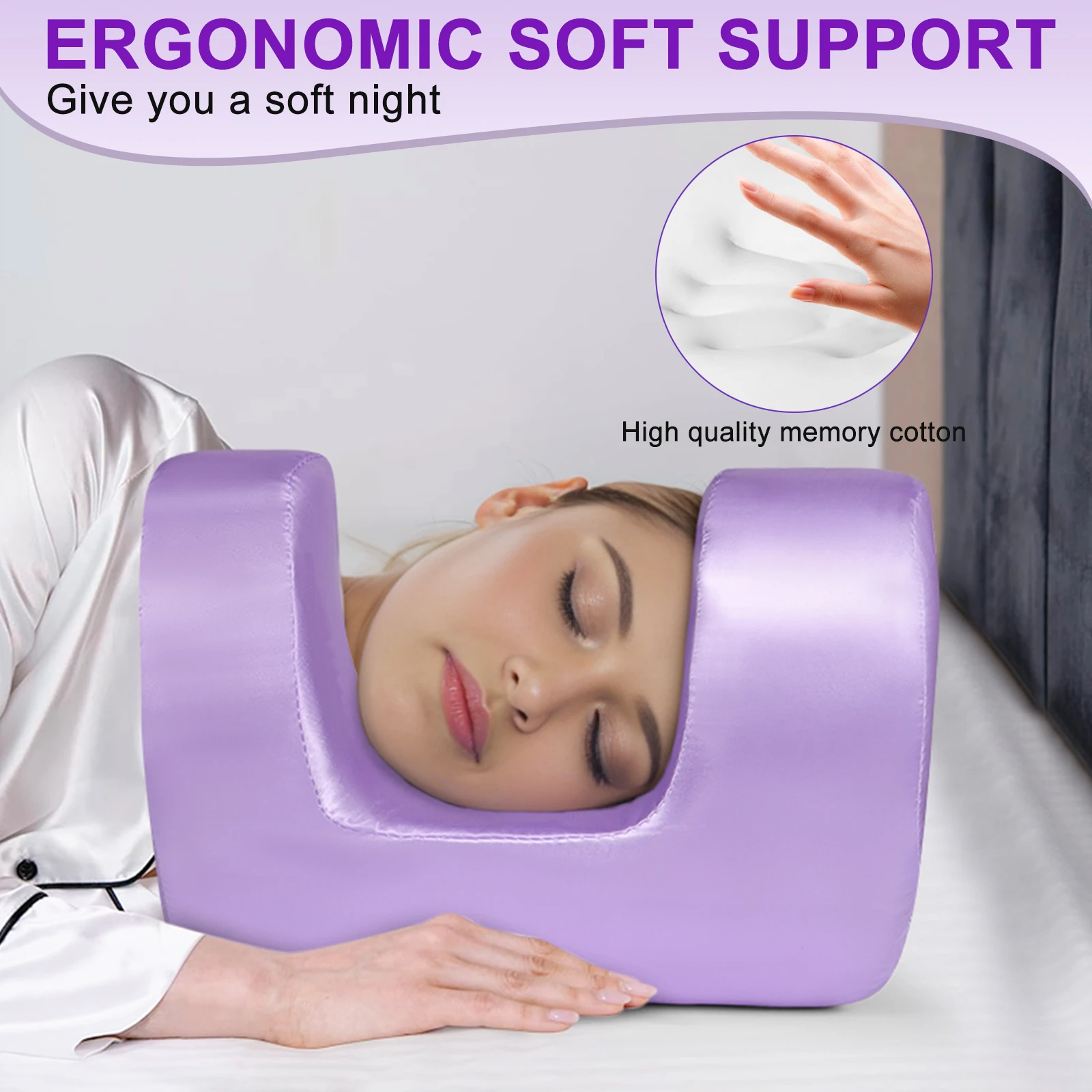 Upgrade-Perfect-Face-Pillow-Memory-Foam-Face-Relaxed-Beauty-Sleep ...